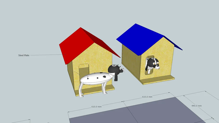 Dog 'Box' Kennel | 3D Warehouse