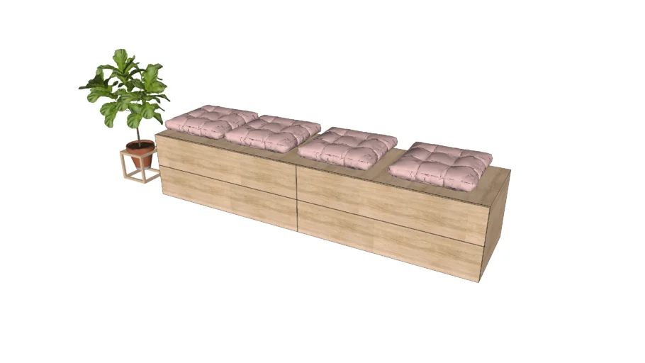 Rack com Futon / Hack com Futon / Móvel baixo | 3D Warehouse