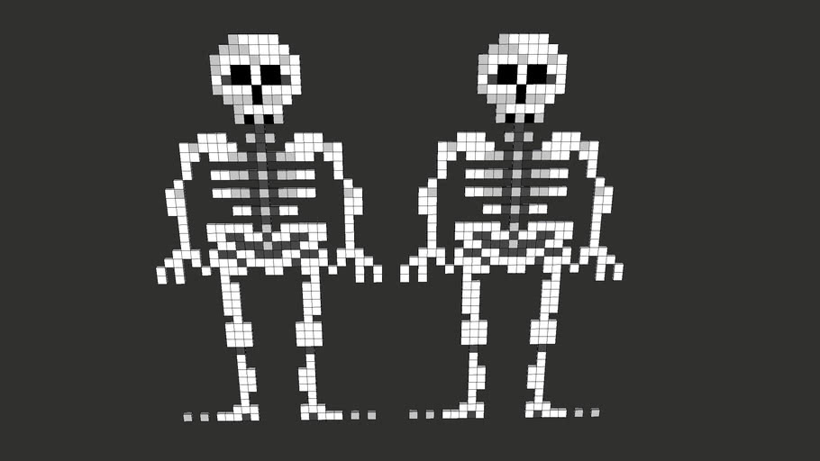 Monkey Island Skeletons (pixel art) | 3D Warehouse