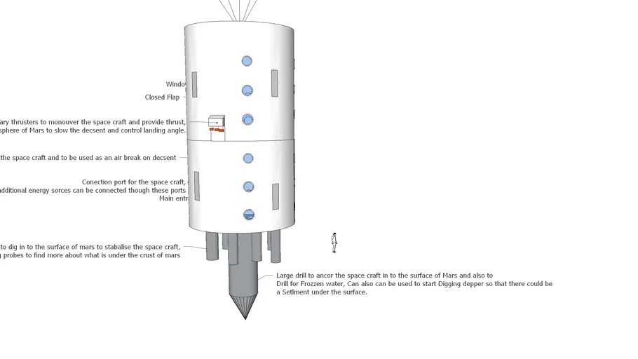 Mars Space craft Lander | 3D Warehouse