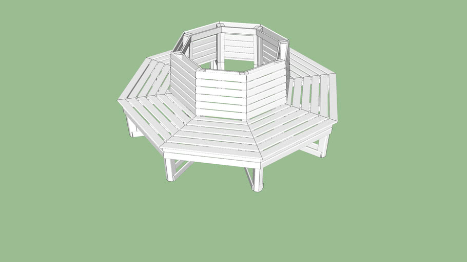 Octagonal bench | 3D Warehouse