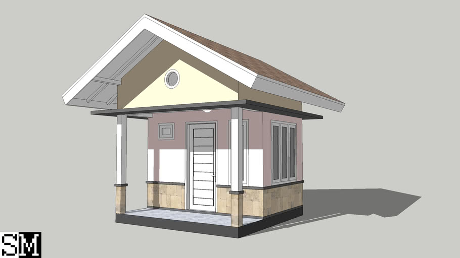 Pos Satpam 3000x3000mm | 3D Warehouse