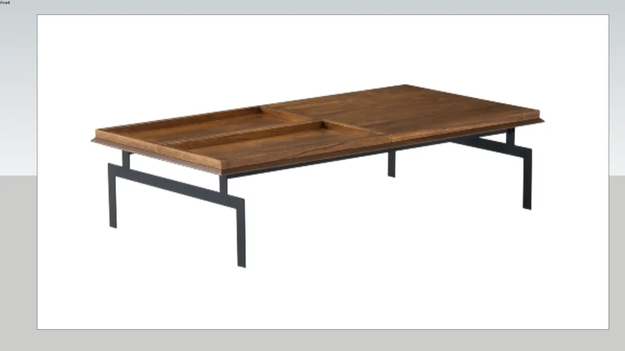 Mesa de centro retangular Isis | 3D Warehouse