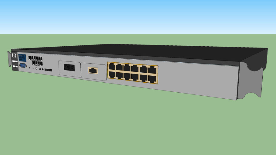 HP ProCurve managed ethernet networking Switch (model 2512 J4812A) | 3D ...