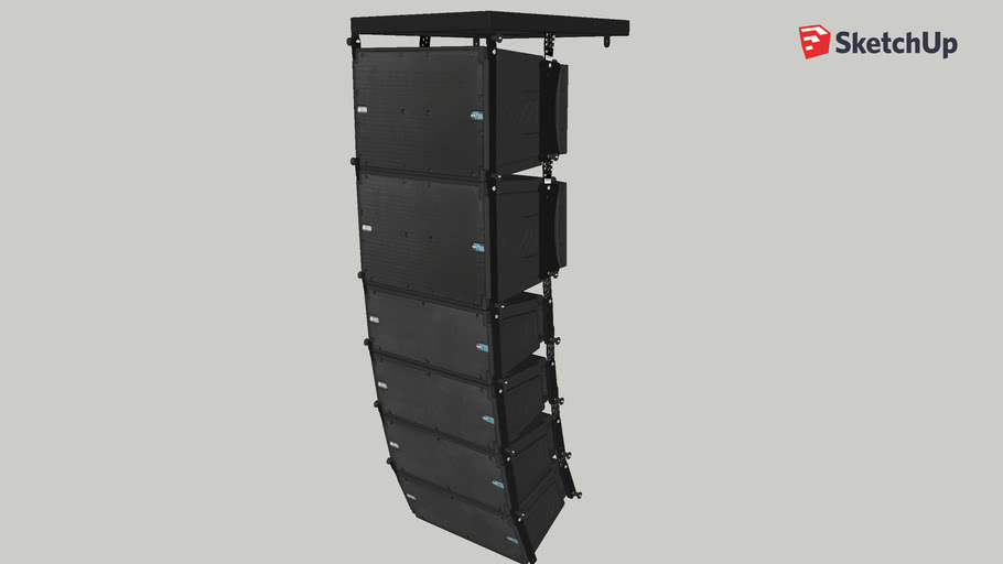 DVA T12 + T8 cluster - dBTechnologies | 3D Warehouse