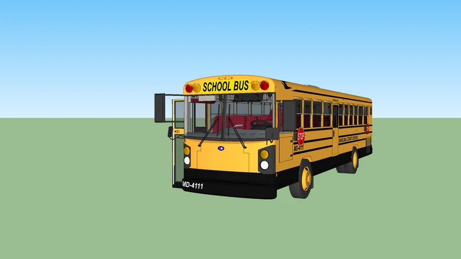 Blue Bird Bus | 3D Warehouse