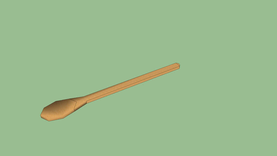 Wooden spoon | 3D Warehouse