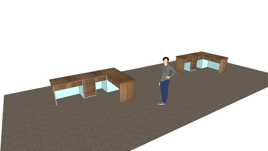 Meja Kerja Office Table | 3D Warehouse