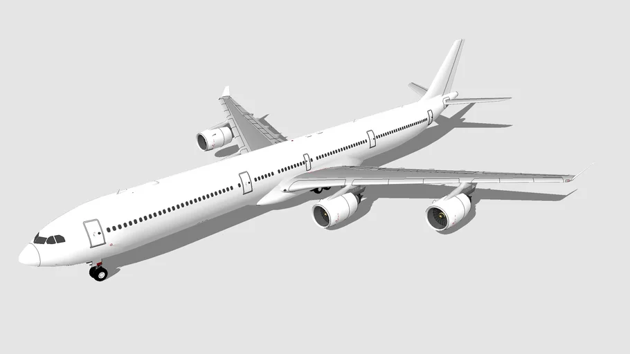 Airbus A340-642 Template | 3D Warehouse
