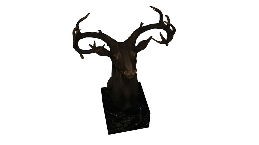 Deer Head Sculpture | 3D Warehouse