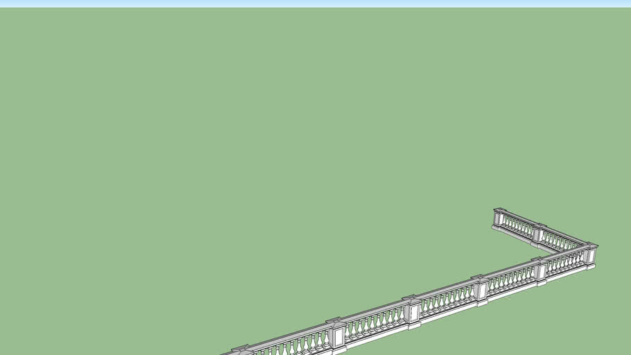 Neoclassical railing | 3D Warehouse