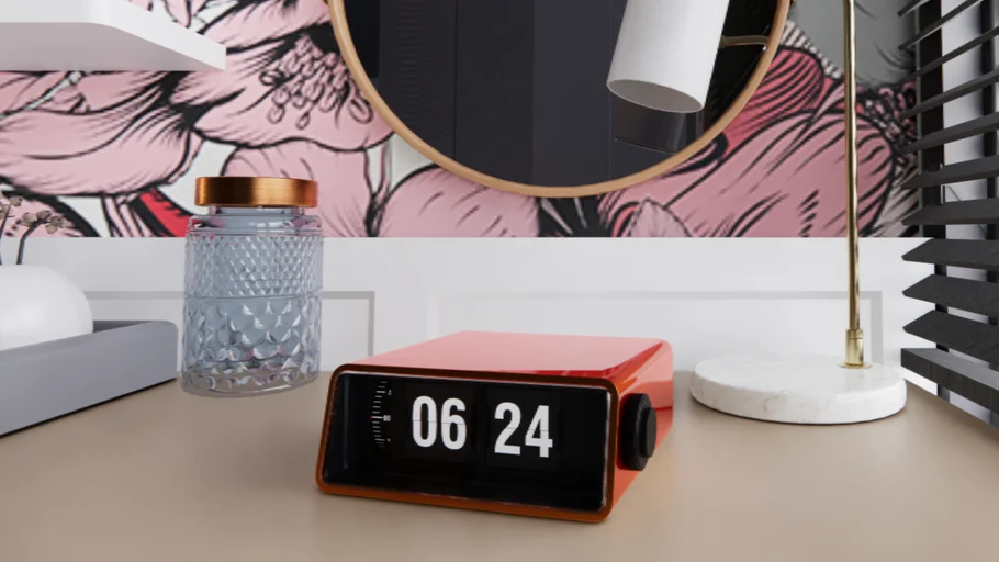 Analog Flip Clock Table | 3D Warehouse