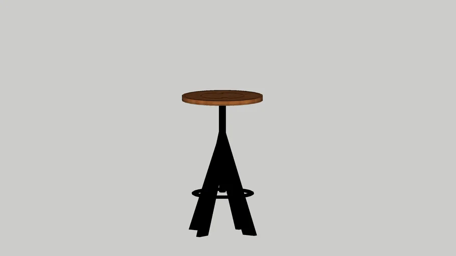 metal stool | 3D Warehouse