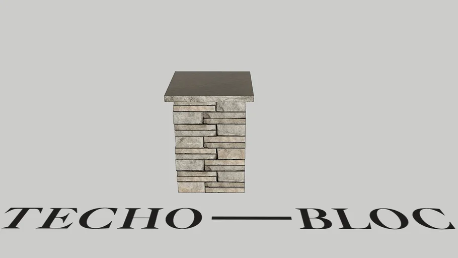 Techo-Bloc - Pillar - Prescott | 3D Warehouse