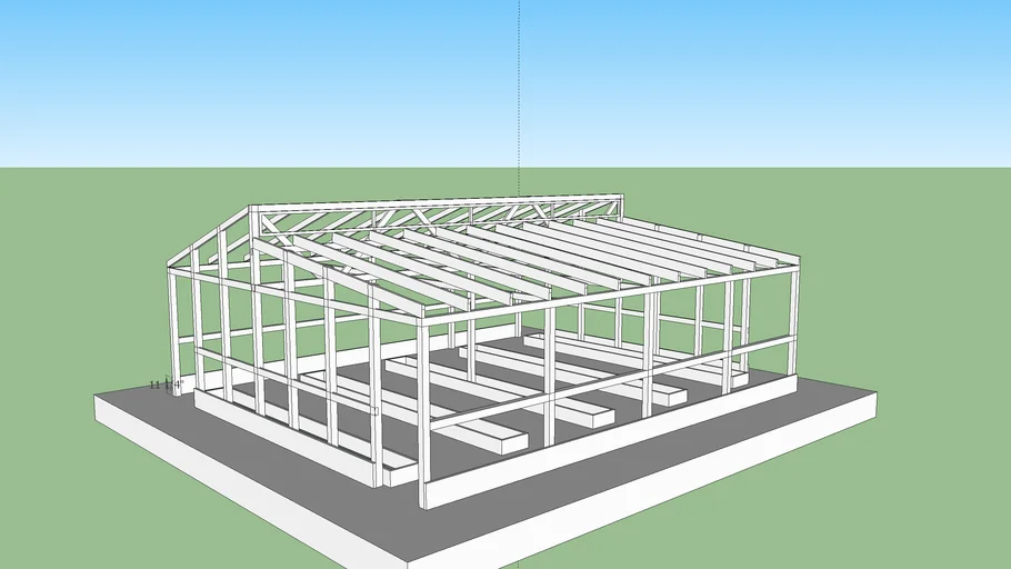 mittleider seedhouse, greenhouse framing | 3D Warehouse