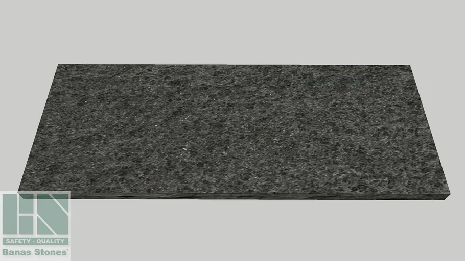 Banas Stones Natural Jumbo Slabs - 24' x 60' - Jet Black | 3D Warehouse