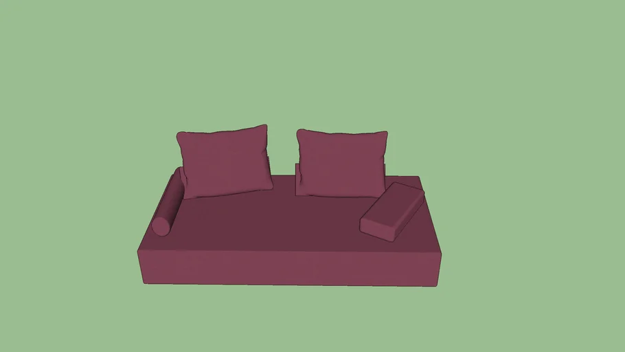 sofa Sherazade edra Francesco Binfaré | 3D Warehouse