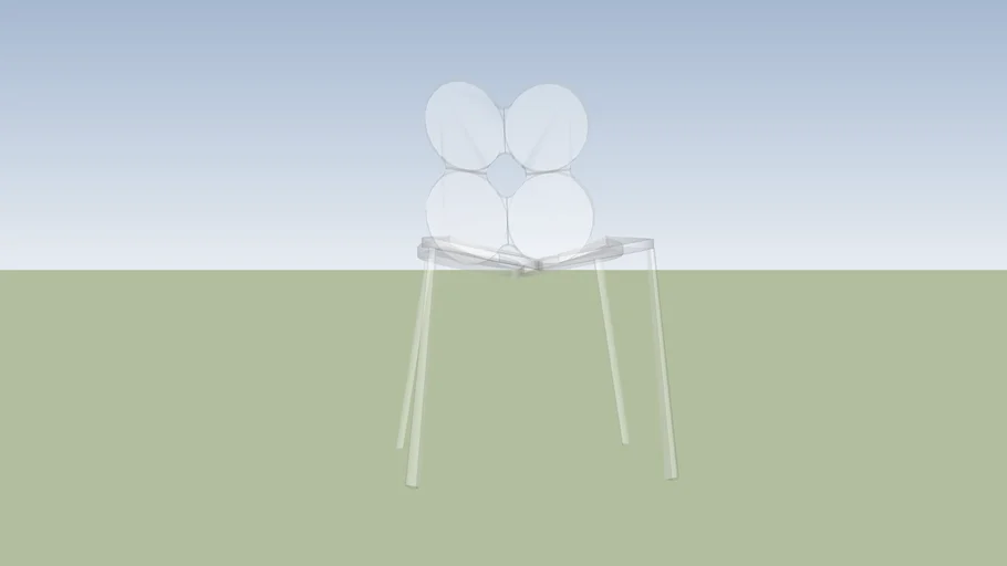 CHAIR CIRCLES PLASTIC CLEAR | 3D Warehouse