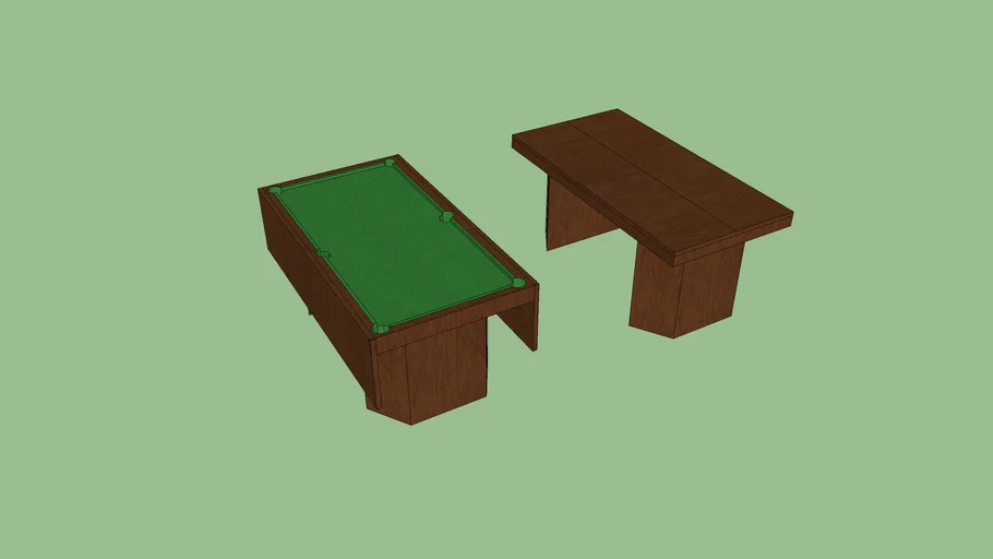 Dining/Pool Table Combo | 3D Warehouse