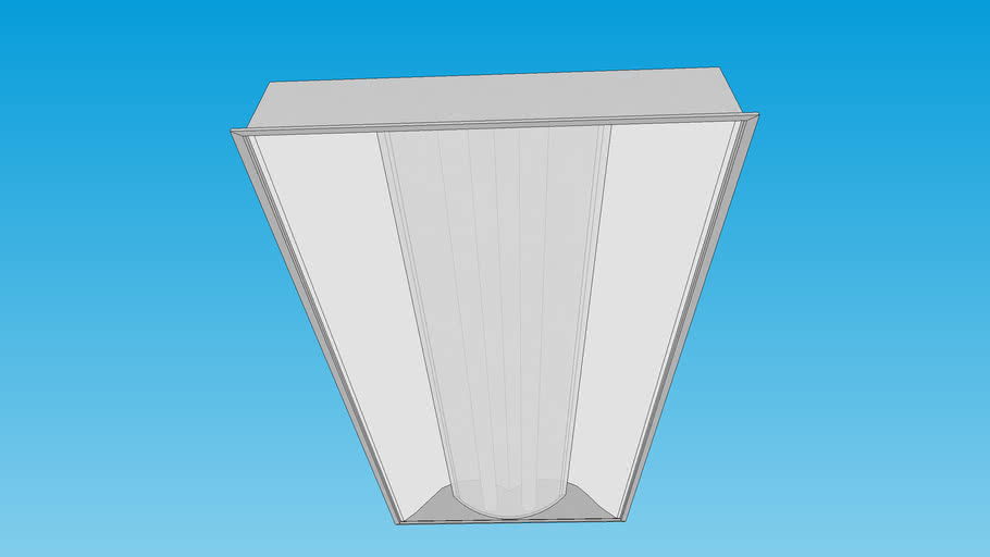 Down Light - 2x4 Fluorescent *Optimized | 3D Warehouse