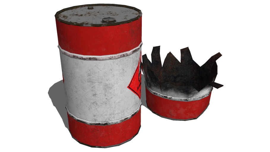 barrel simple & destroy | 3D Warehouse