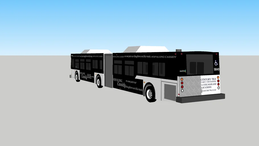 1998 new flyer d60lf shuttle | 3D Warehouse