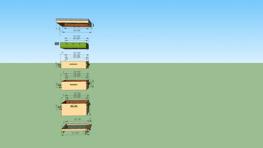 Langstroth Hive Design #1 | 3D Warehouse