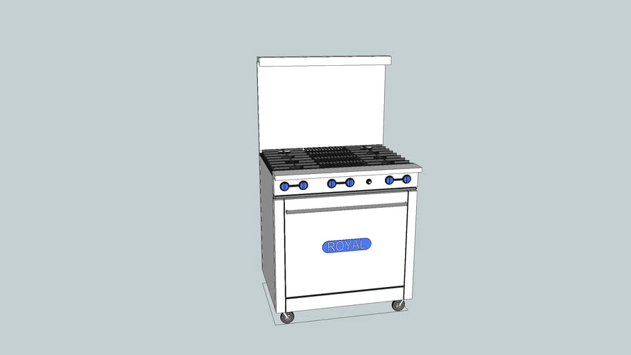 Royal Gas range | 3D Warehouse