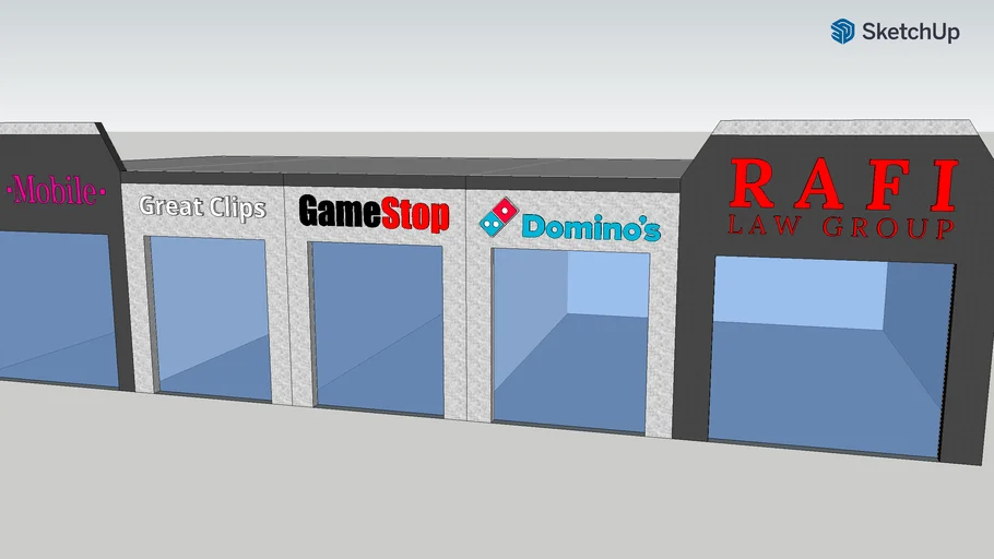 Strip Mall | 3D Warehouse