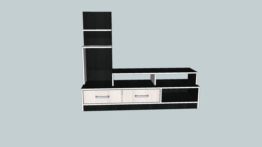 Modern TV Shelf | 3D Warehouse