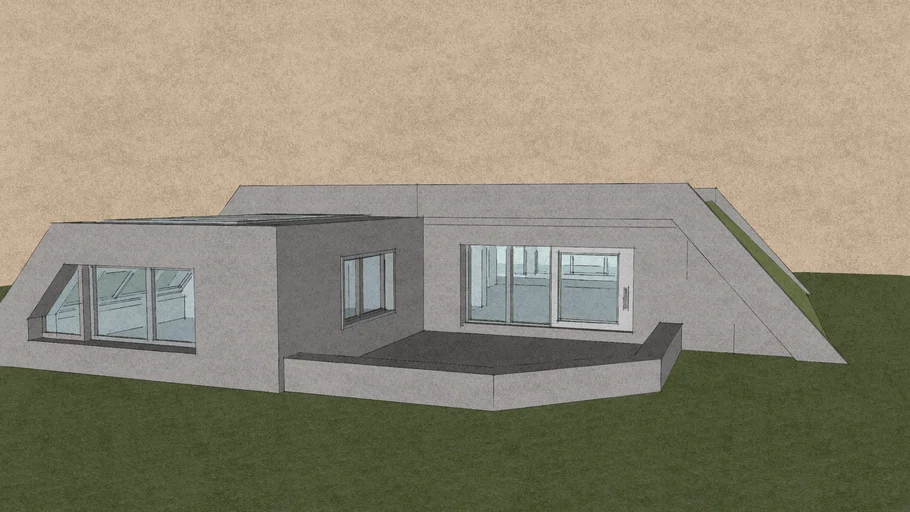 Underground house concept - Trapezoidal, V1 | 3D Warehouse