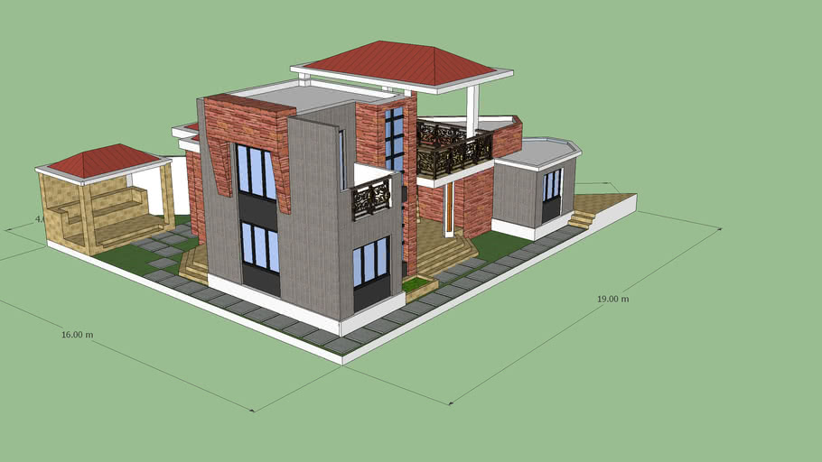 3 unit Villa | 3D Warehouse