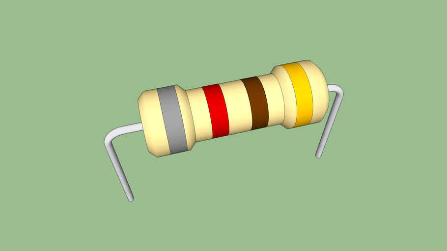 1/4W Resistor | 3D Warehouse