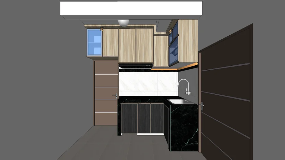 Custom Kitchen Set - Enscape Ready | 3D Warehouse