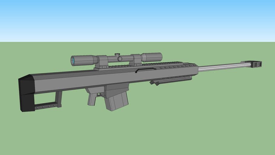 Barrett 50 call. | 3D Warehouse