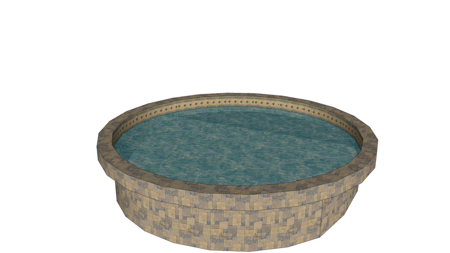 Round Tiled Pool | 3D Warehouse