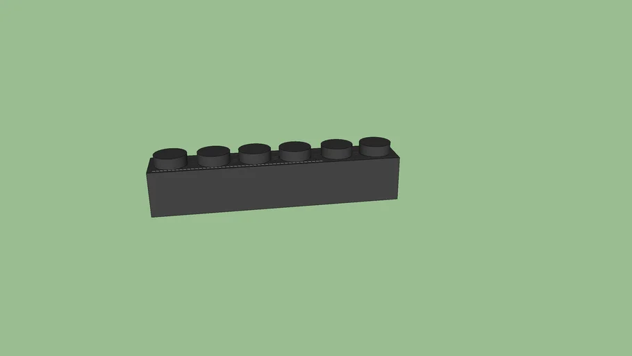 Lego Piece 1x6 | 3D Warehouse