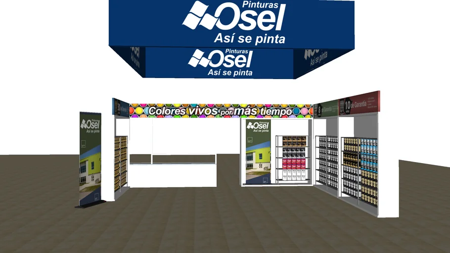 ÁREA DE PINTURA EN TIENDA | 3D Warehouse