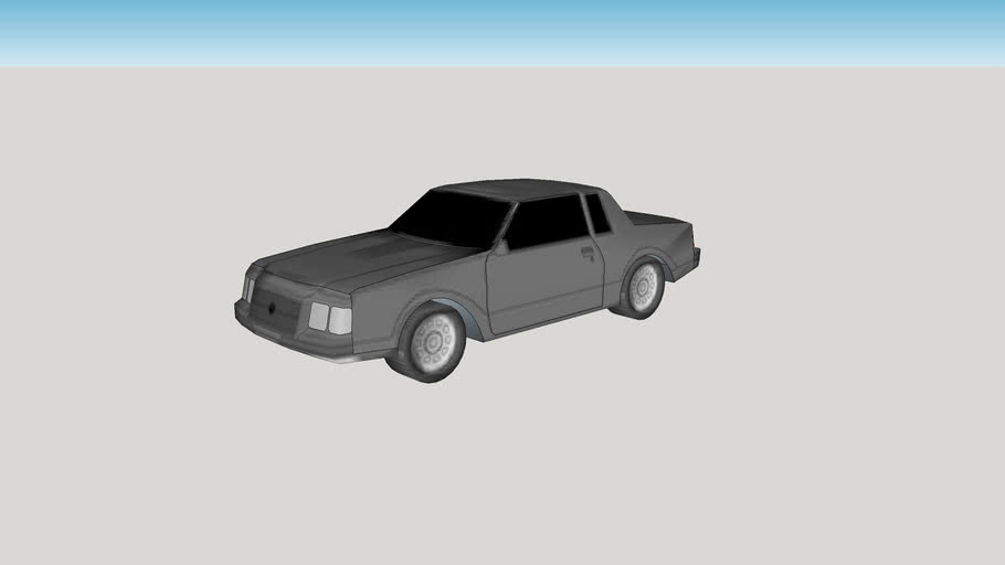 1987 Buick Regal Grand National GNX | 3D Warehouse