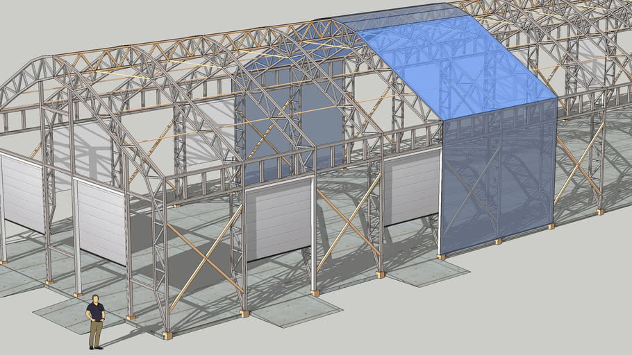 Tent hangar | 3D Warehouse