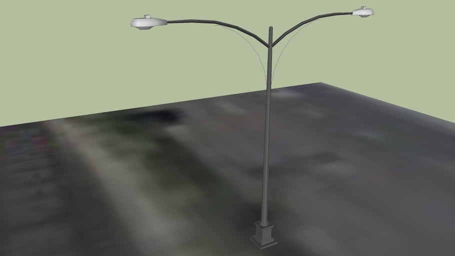 Double Streetlight - 6606 El Colegio Rd | 3D Warehouse
