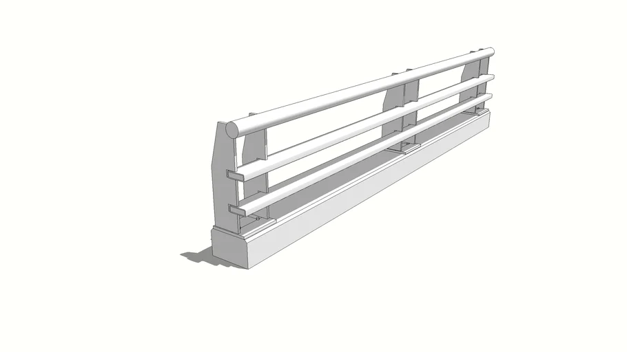 Railing - C2P Vehicle Barrier Assembly | 3D Warehouse