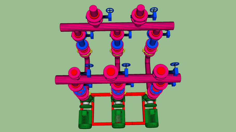 small booster pump | 3D Warehouse