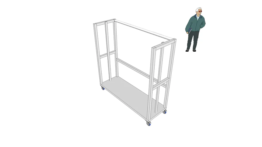 Cour Design 6 ft cart | 3D Warehouse