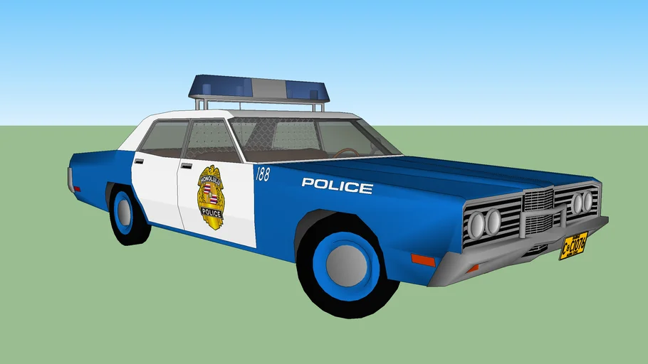 1972 Ford Custom 500 (Honolulu PD Cruiser, mid-1970's) | 3D Warehouse