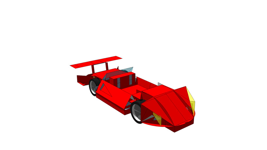 Red indy car | 3D Warehouse