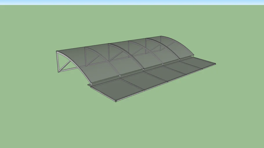 techo policarbonato patio de ropas | 3D Warehouse