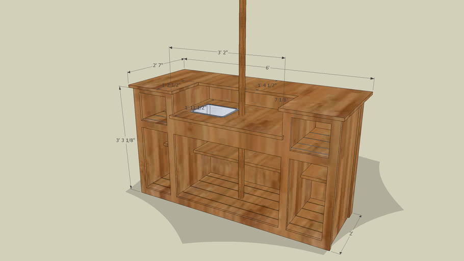 Goodwin patio bar | 3D Warehouse