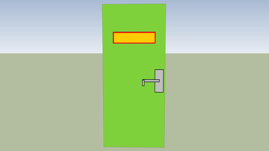 Green door | 3D Warehouse