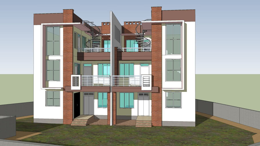 Duplex House | 3D Warehouse